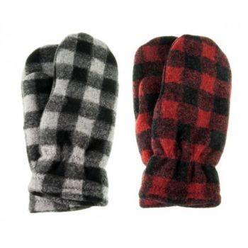 Polar Mitts - Buffalo Plaid Mittens